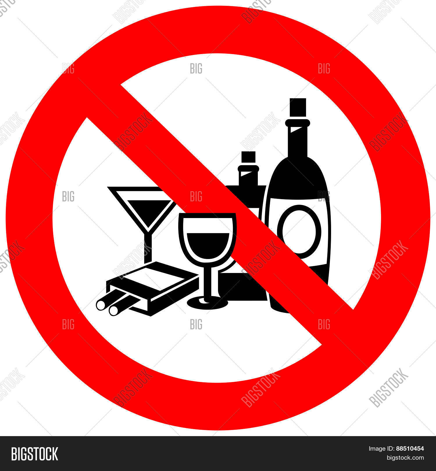 No Alcohol Smoking Vector & Photo (Free Trial) | Bigstock
