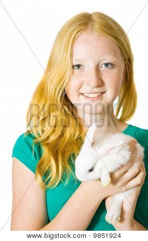 Teen Girl Rabbit Image & Photo (Free Trial) | Bigstock