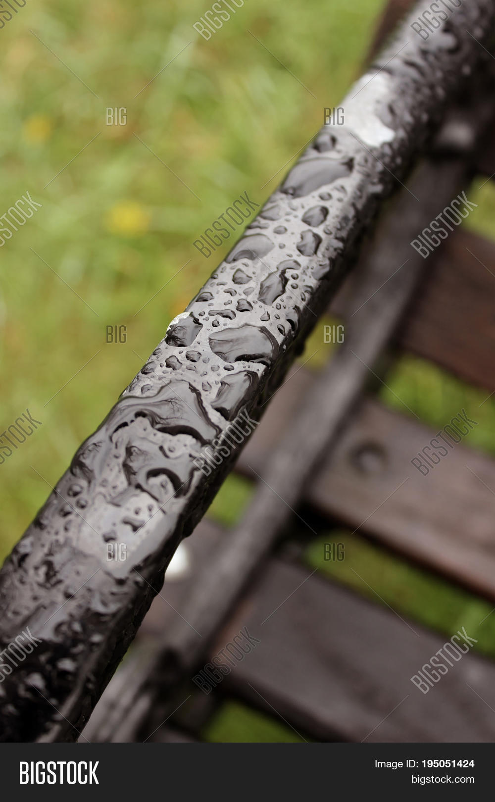 Wet Bench Park Water Image & Photo (Free Trial) | Bigstock