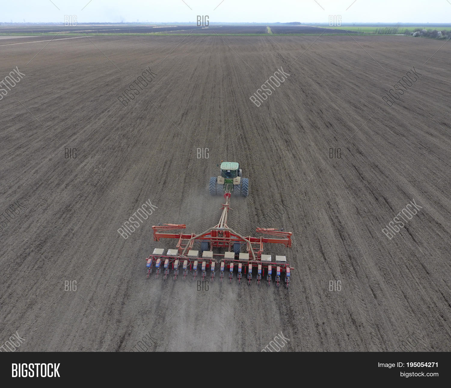 Sowing Corn. Tractor Image & Photo (Free Trial) | Bigstock