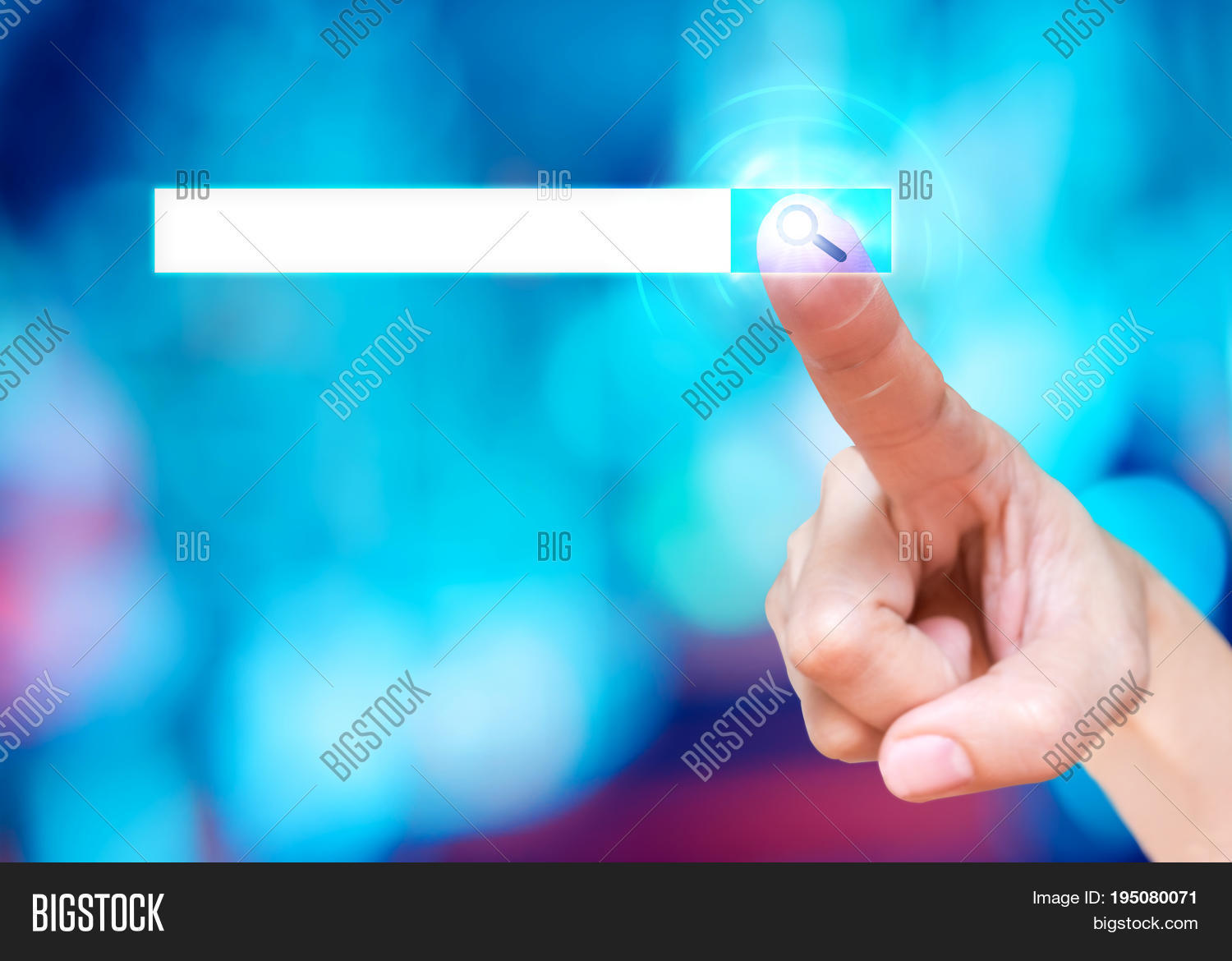 Finger Touch On Search Image & Photo (Free Trial) | Bigstock