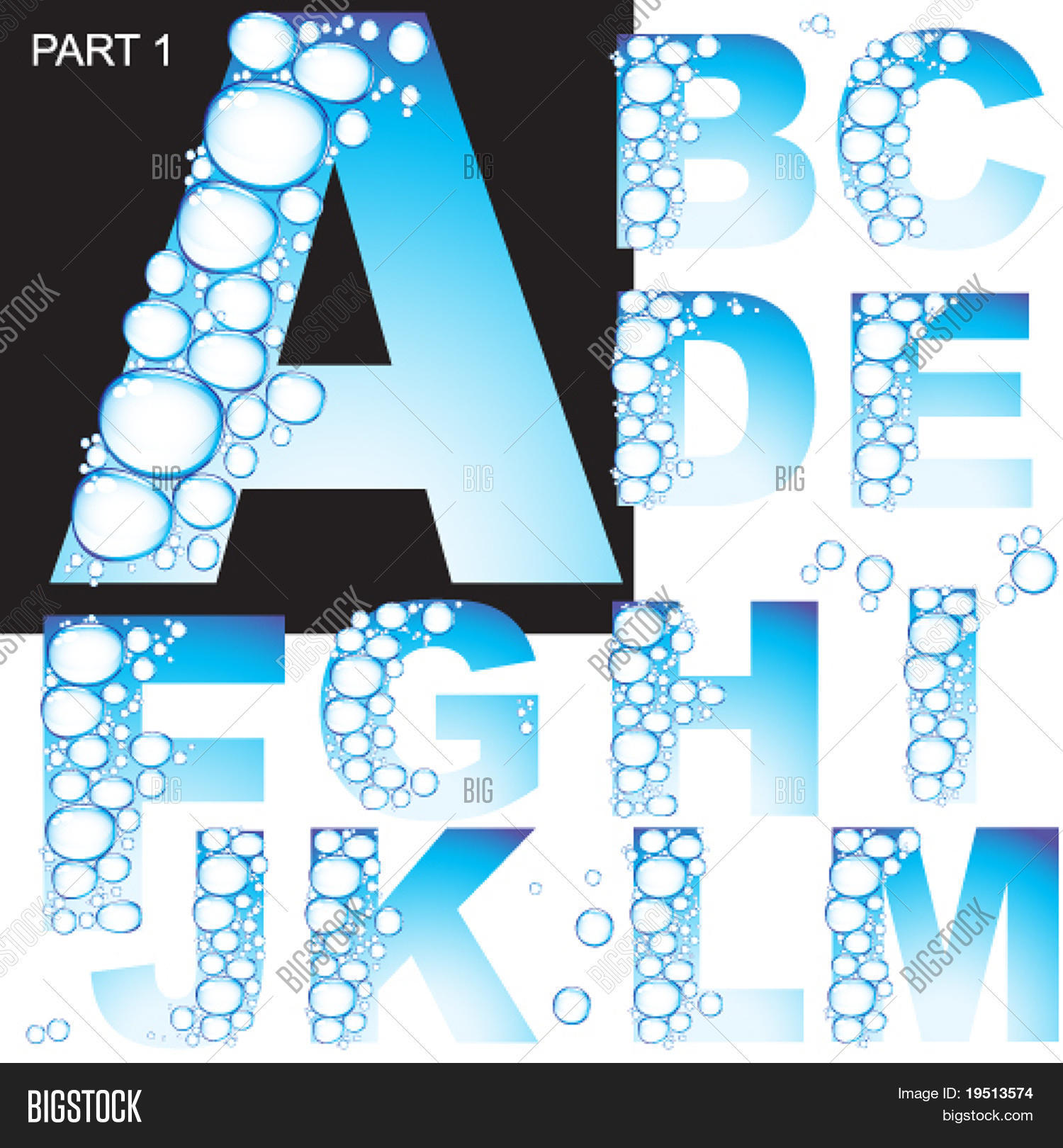 Letter Water Alphabet Vector & Photo (Free Trial) | Bigstock