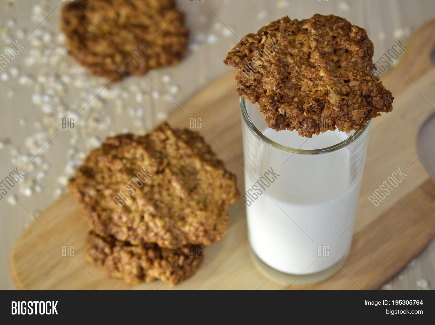 Fresh Oatmeal Cookies Image & Photo (Free Trial) | Bigstock