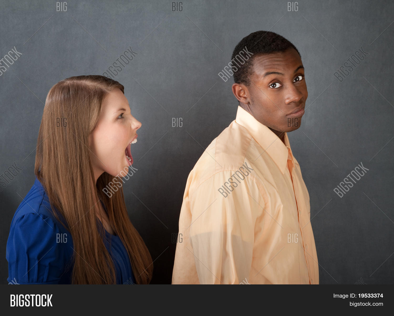 Man Ignores Angry Image & Photo (Free Trial) | Bigstock