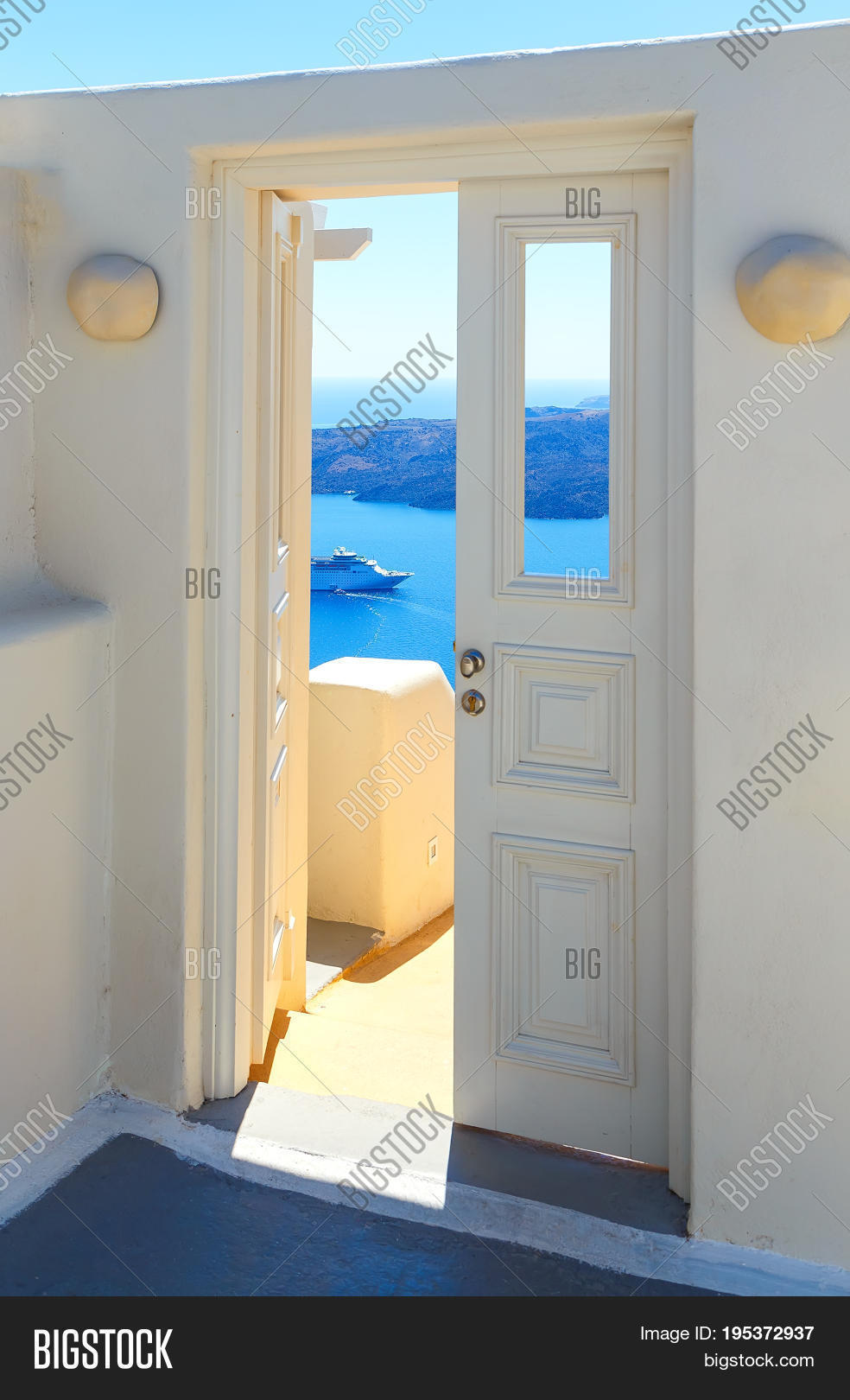 Traditional Greek Door Image & Photo (Free Trial) | Bigstock