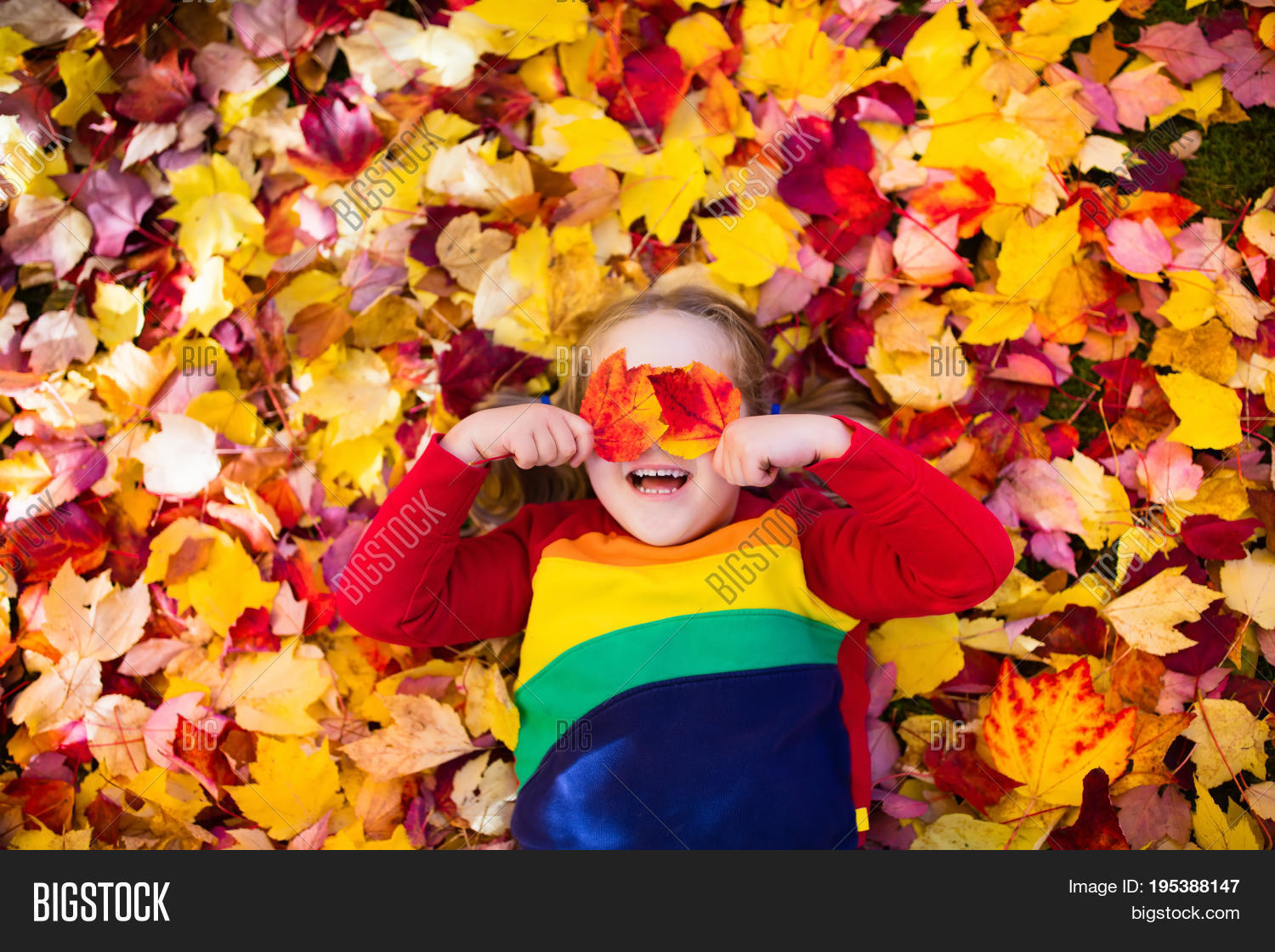 Child Fall Park. Kid Image & Photo (Free Trial) | Bigstock