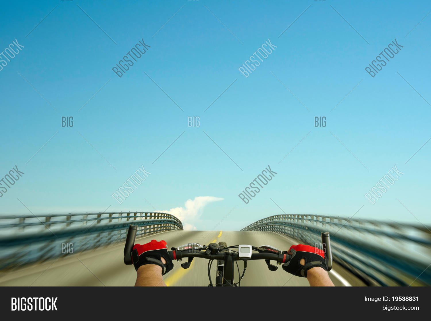Man Driving Bicycle On Image & Photo (Free Trial) | Bigstock