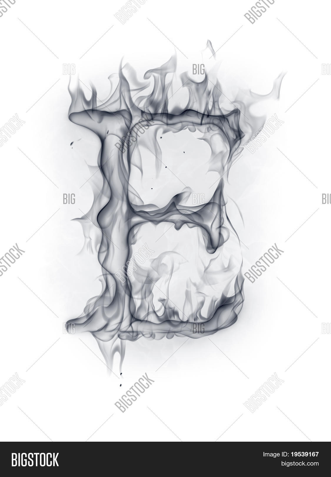 Smoke Font. Letter E Image & Photo (Free Trial) | Bigstock