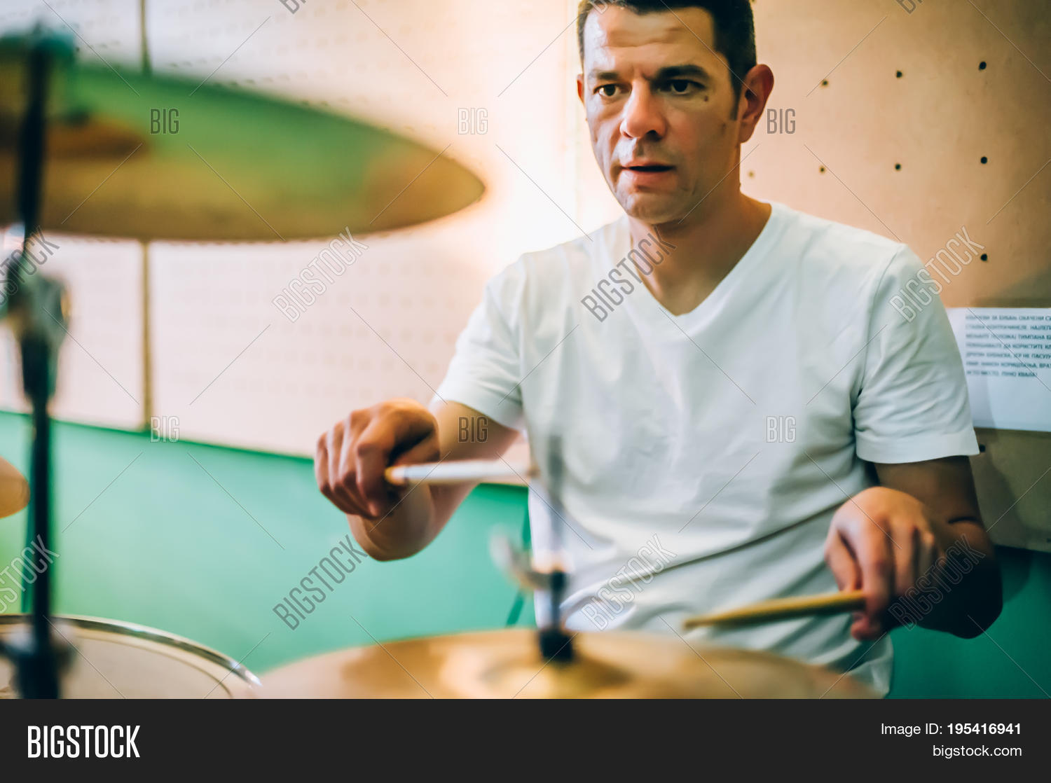 Behind Scene. Drummer Image & Photo (Free Trial) | Bigstock