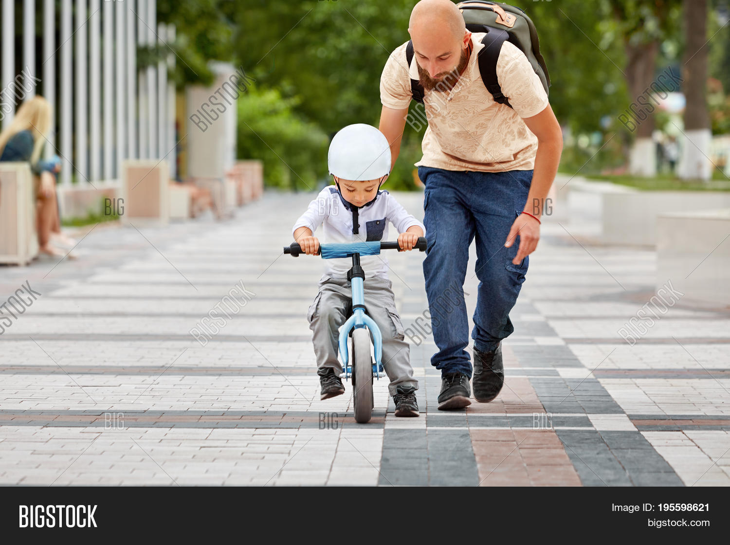 First Lessons Bicycle Image & Photo (Free Trial) | Bigstock