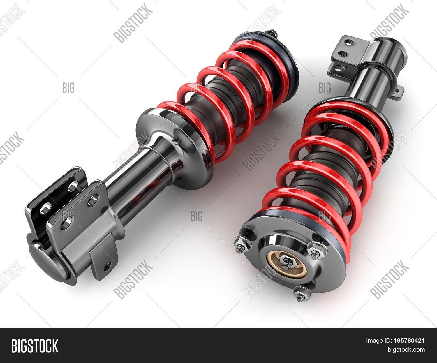 Two Shock Absorber Car Image & Photo (Free Trial) | Bigstock