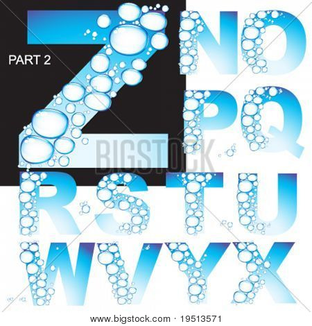 Letter Water Alphabet Vector & Photo (Free Trial) | Bigstock