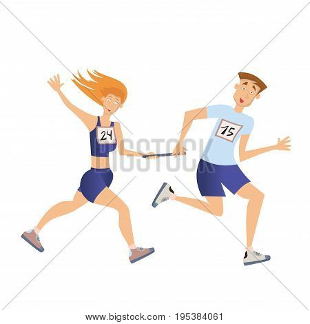 Baton Handoff Images, Illustrations & Vectors (Free) - Bigstock
