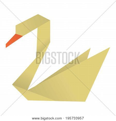 Origami Swan Icon. Vector & Photo (Free Trial) | Bigstock