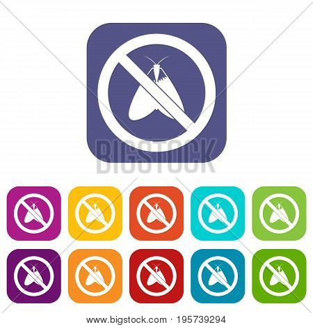 No Moth Sign Icons Vector & Photo (Free Trial) | Bigstock