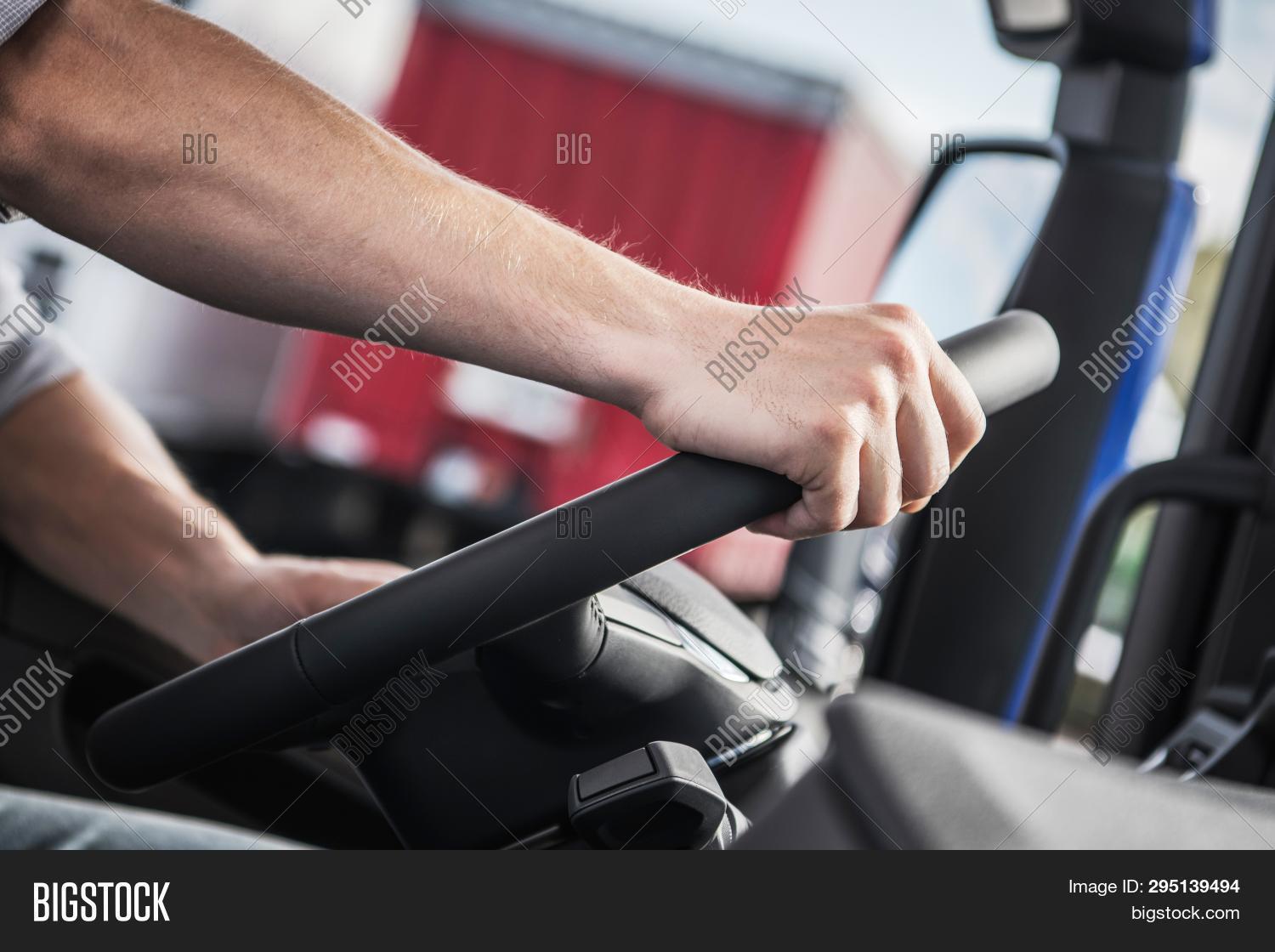 Hand On Truck Steering Image & Photo (Free Trial) | Bigstock