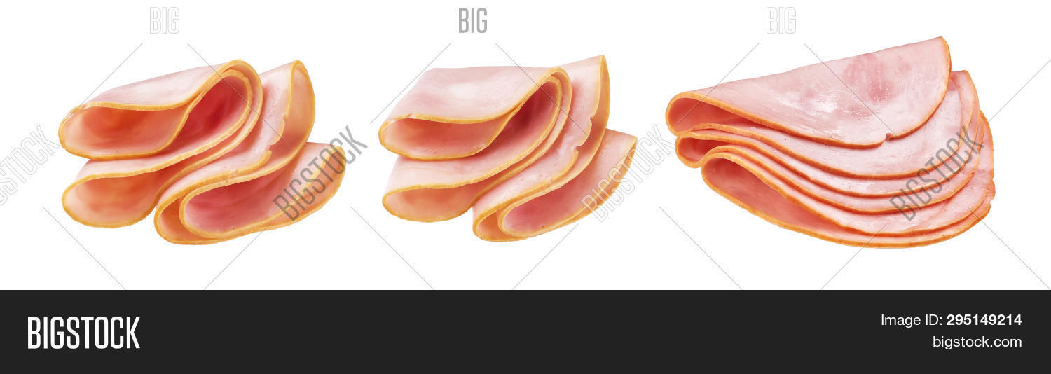 Isolated Ham, Slices Image & Photo (Free Trial) | Bigstock
