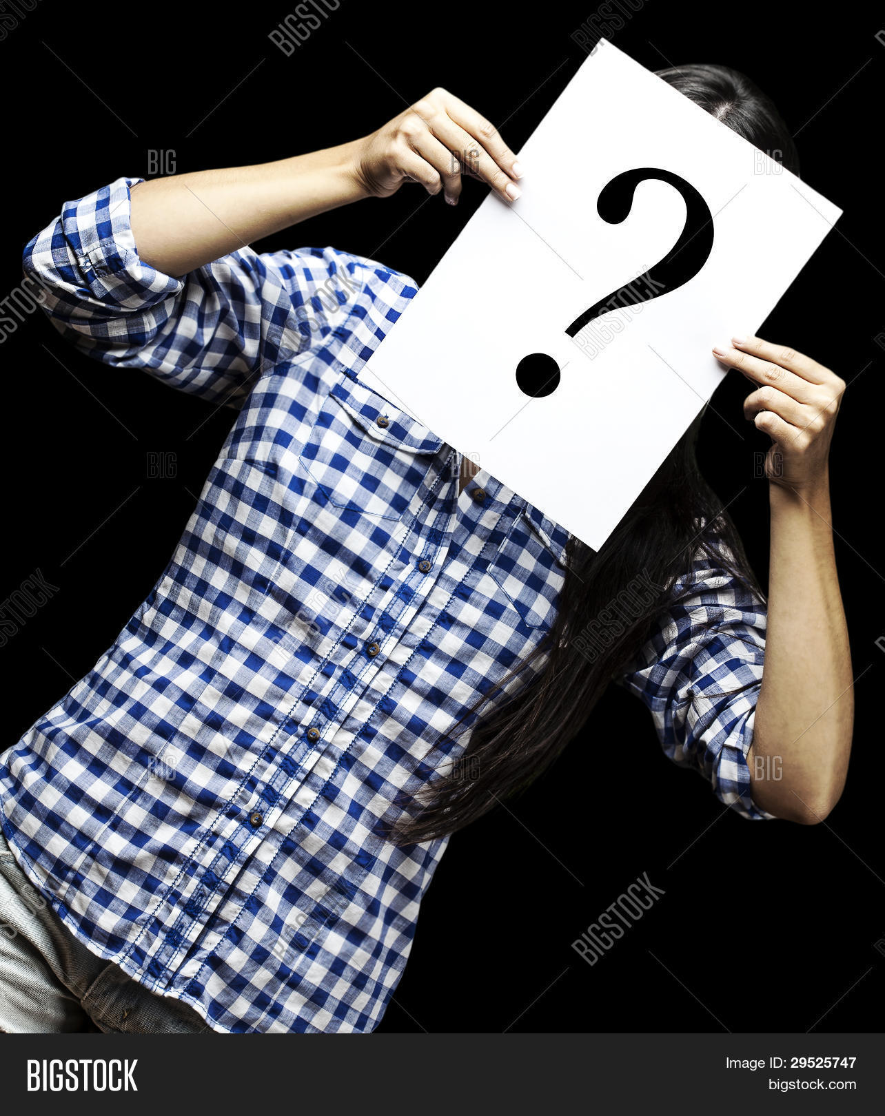 Portrait Woman Hiding Image & Photo (Free Trial) | Bigstock