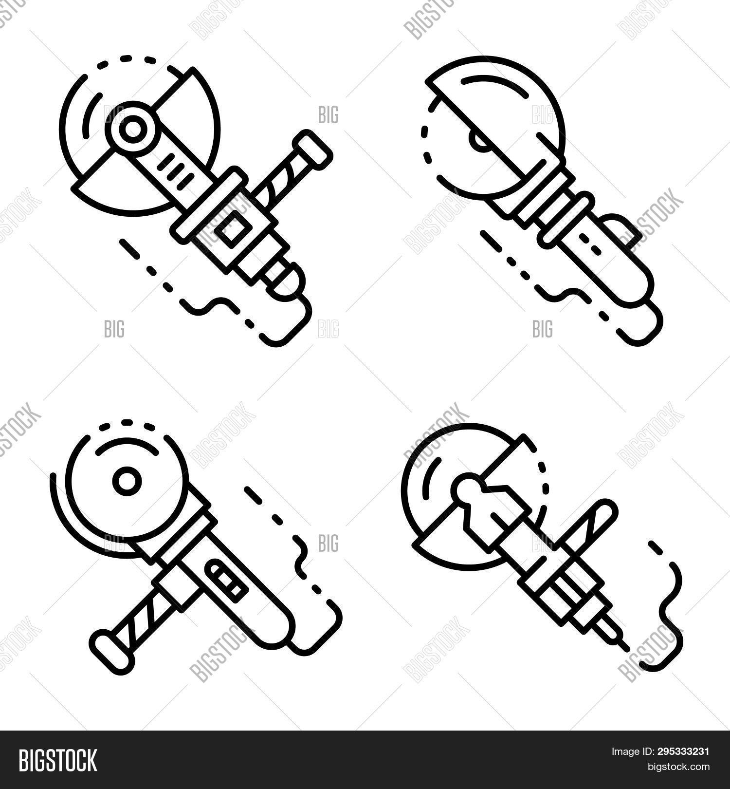 Angle Grinder Icons Image & Photo (Free Trial) | Bigstock