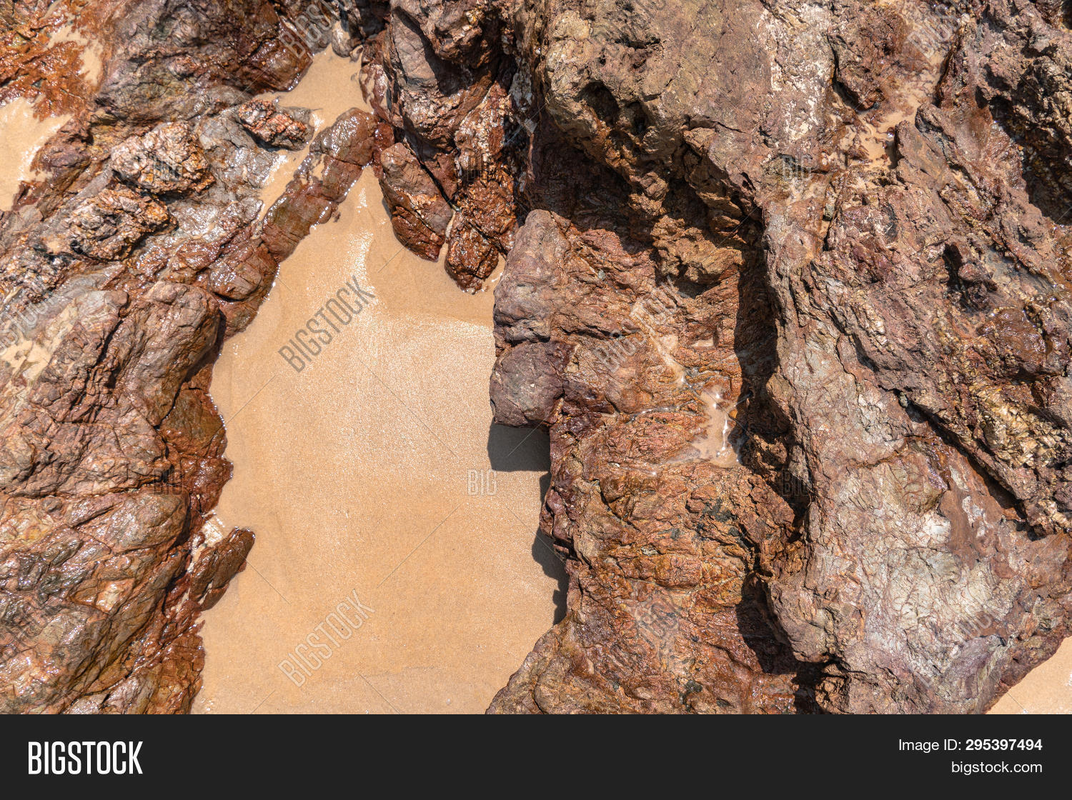 Top View Wave Hit Rock Image & Photo (Free Trial) | Bigstock