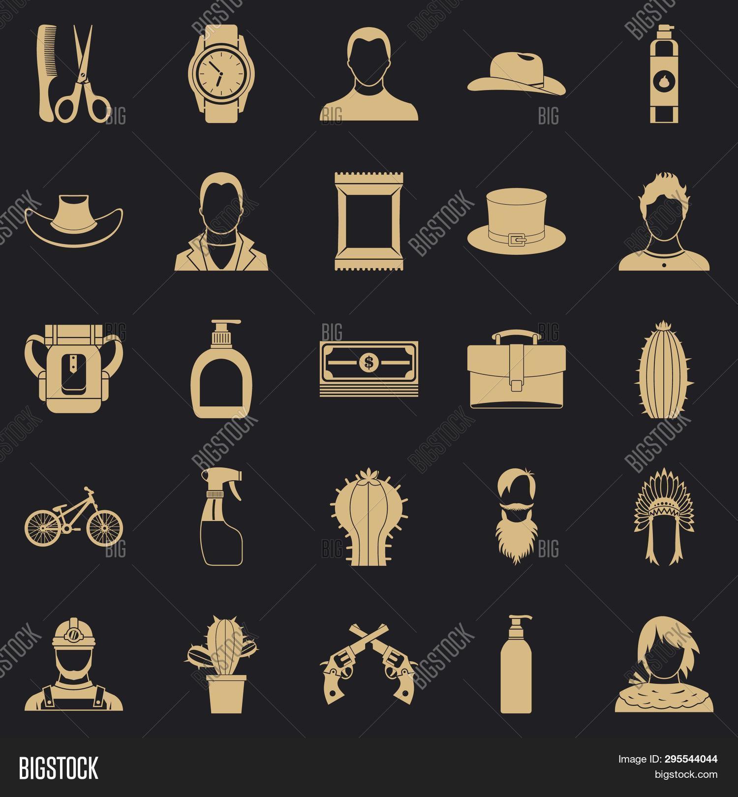 Wild West Icons Set. Image & Photo (Free Trial) | Bigstock