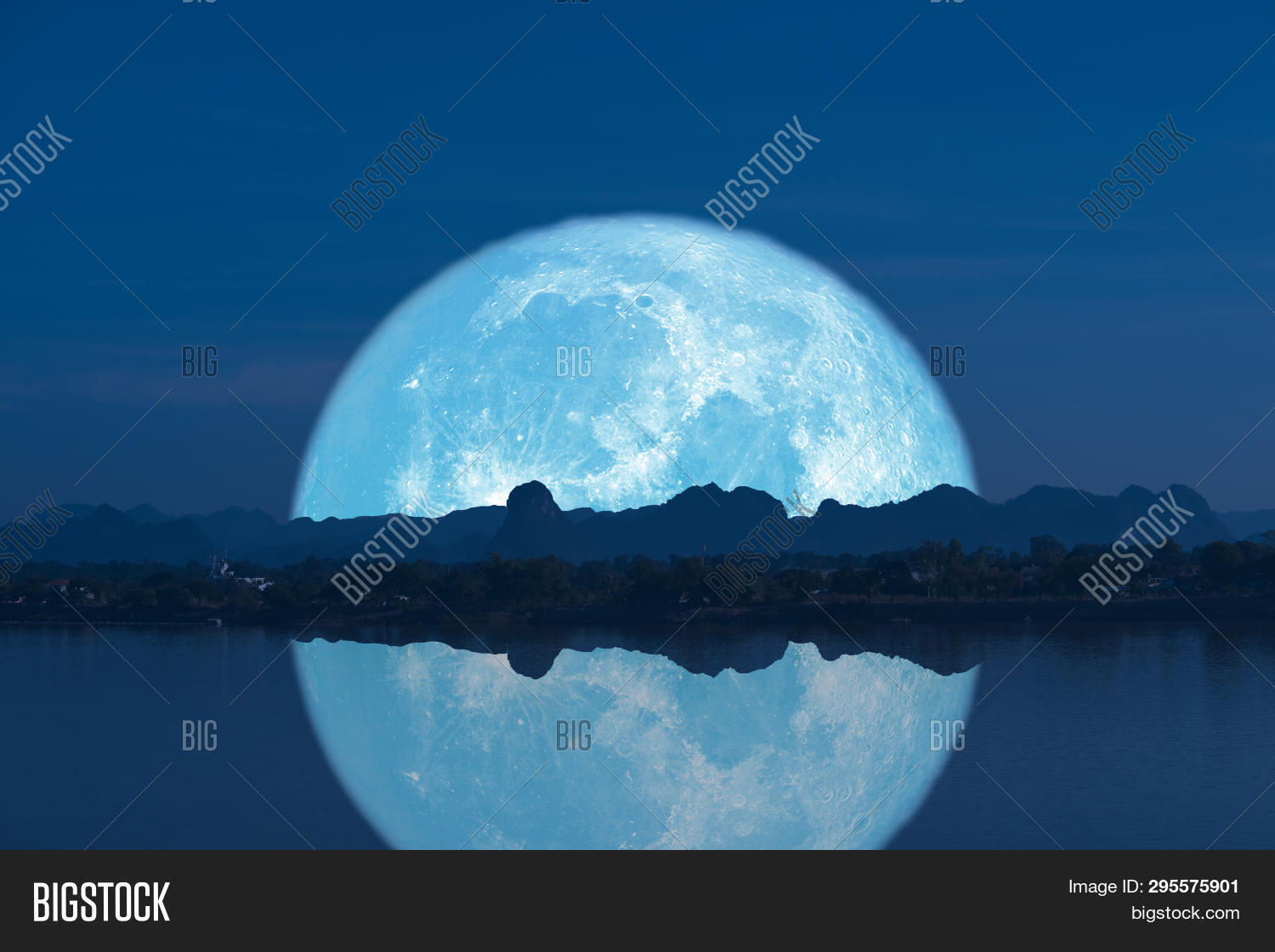 Full Milk Moon Back On Image & Photo (Free Trial) | Bigstock