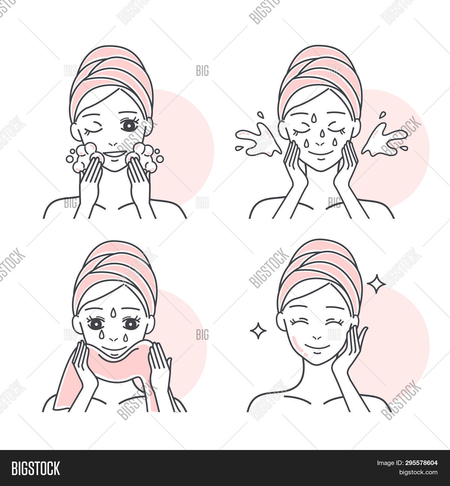 Cartoon Woman Washing Vector & Photo (Free Trial) | Bigstock