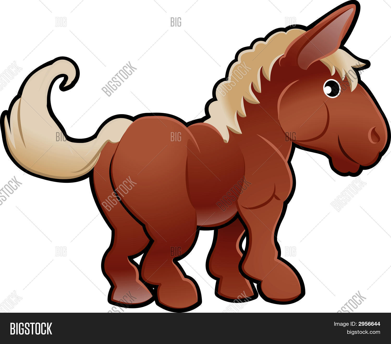 Cute Horse Farm Vector & Photo (Free Trial) | Bigstock