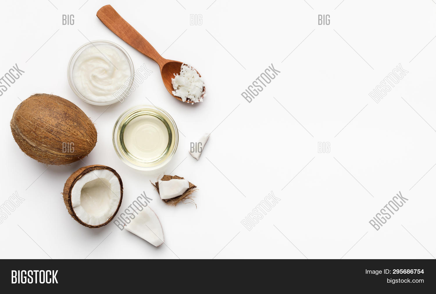 Fresh Coconut Coco Oil Image & Photo (Free Trial) | Bigstock