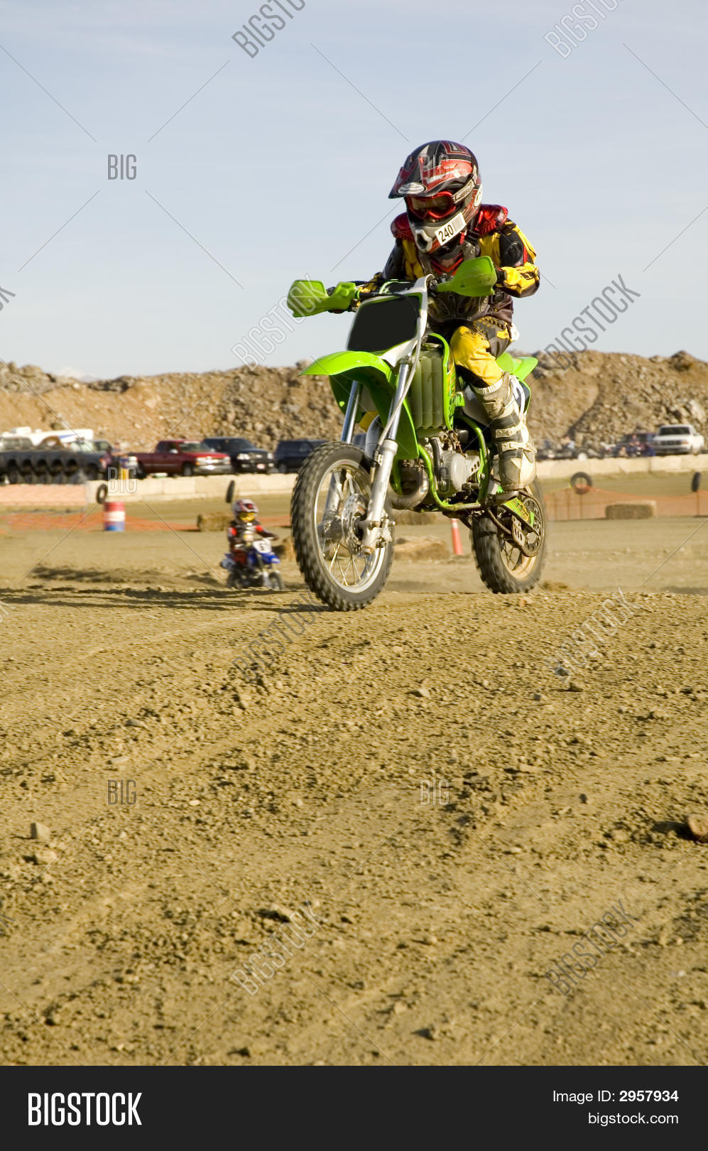 Dirt Bike Racer On Image & Photo (Free Trial) | Bigstock