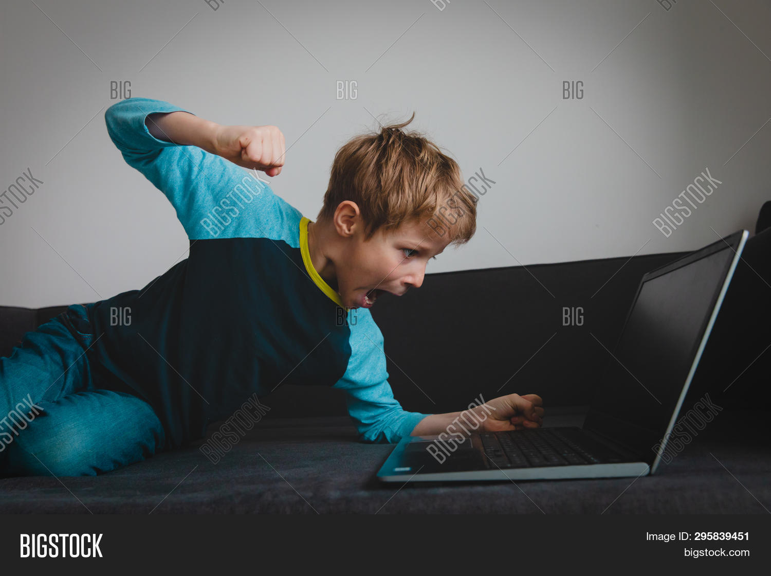 Agressive Child Laptop Image & Photo (Free Trial) | Bigstock