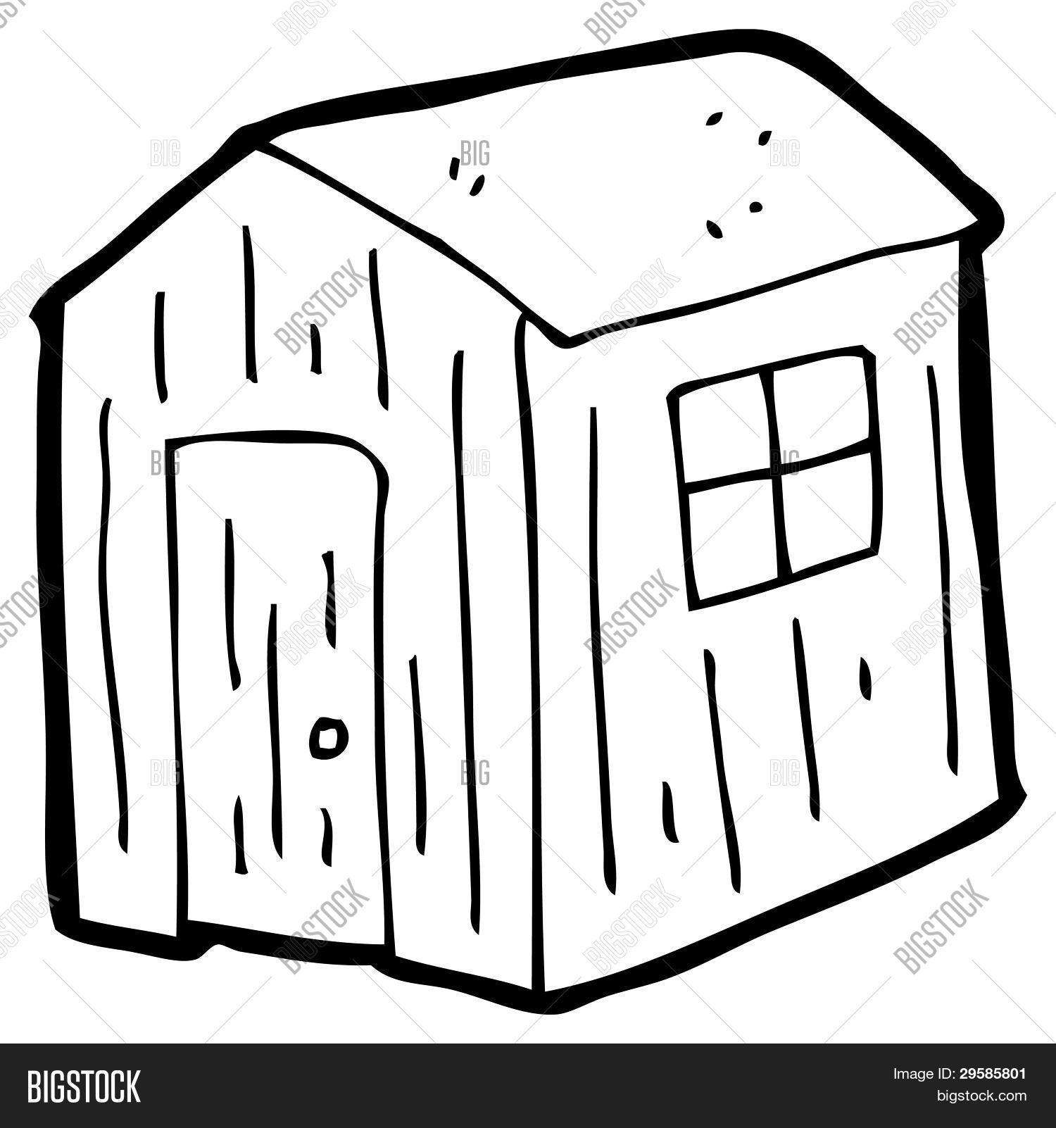 Shed Cartoon (raster Image & Photo (Free Trial) | Bigstock