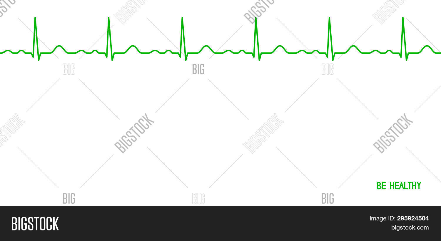 Ekg Line. Heartbeat. Vector & Photo (Free Trial) | Bigstock