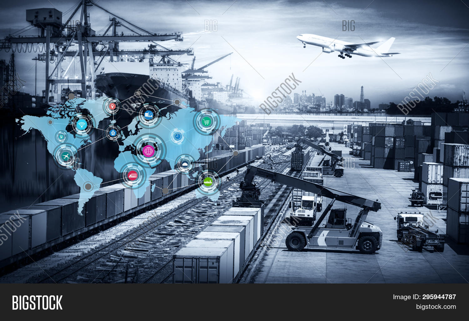 World Map Logistic Image & Photo (Free Trial) | Bigstock