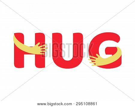Hug Text Arms Vector & Photo (Free Trial) | Bigstock