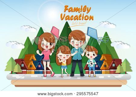 Cute Cartoon Family Vector & Photo (Free Trial) | Bigstock