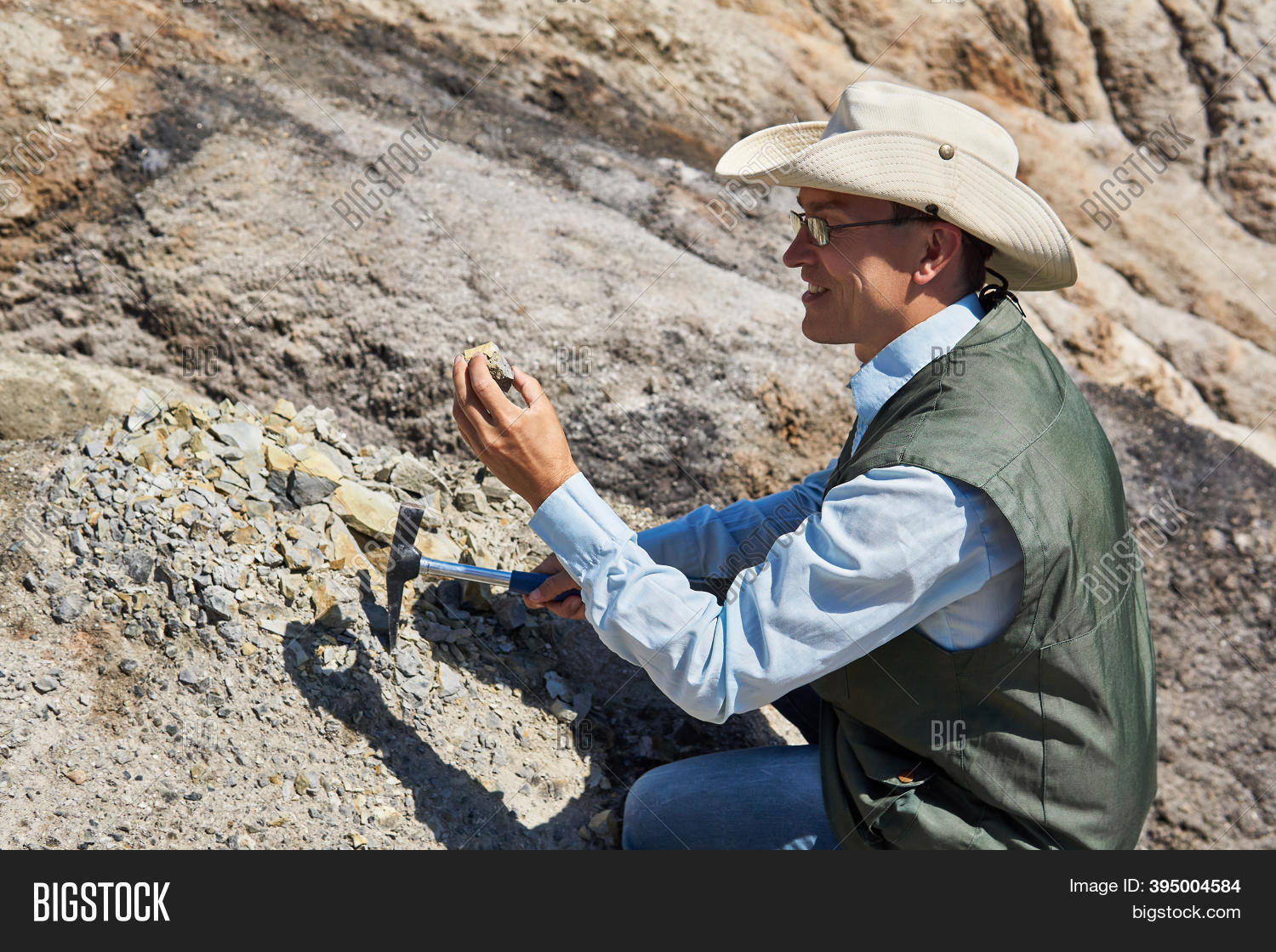Man Geologist Desert Image & Photo (Free Trial) | Bigstock