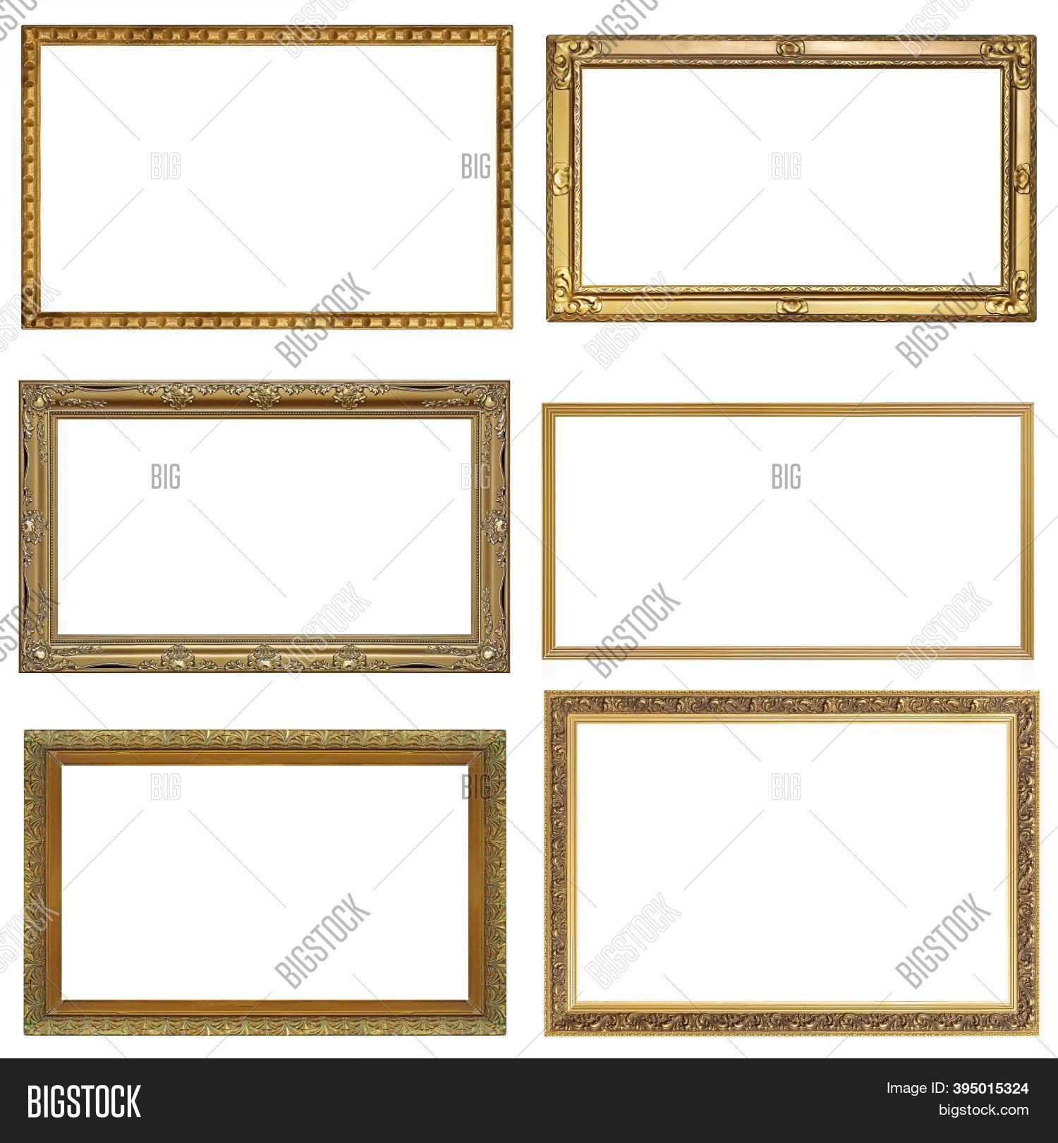 Set Golden Frames Image & Photo (Free Trial) | Bigstock
