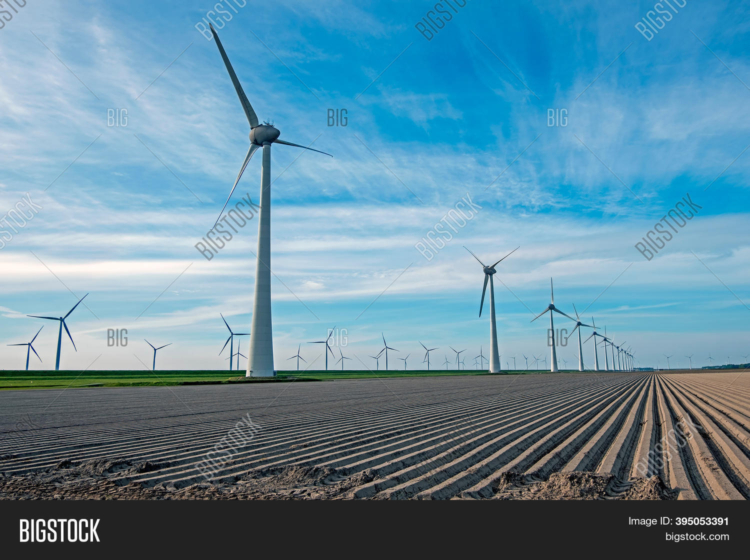 Windmills Fields Image & Photo (Free Trial) | Bigstock