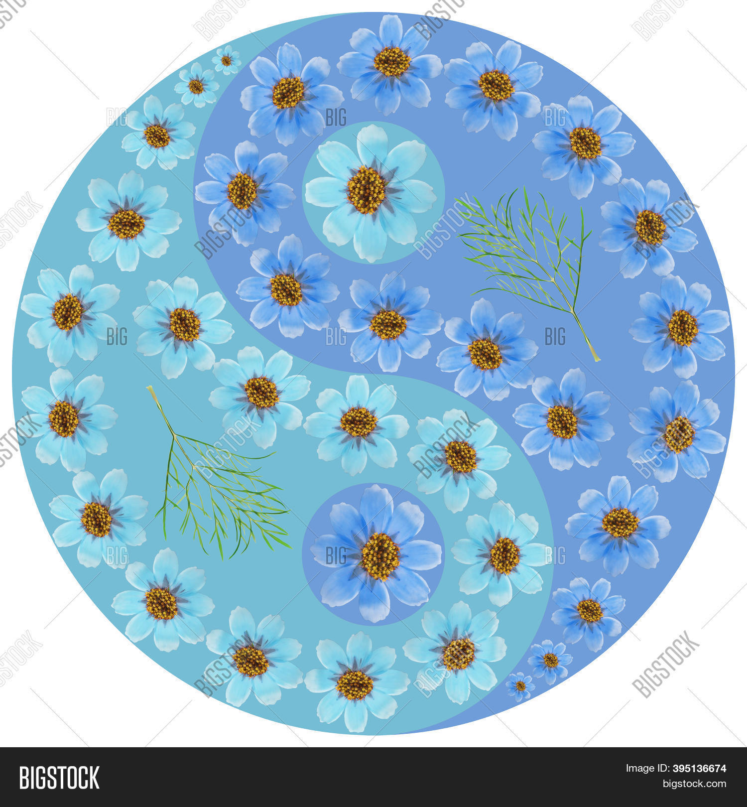 Floral Symbol Yin-yang Image & Photo (Free Trial) | Bigstock