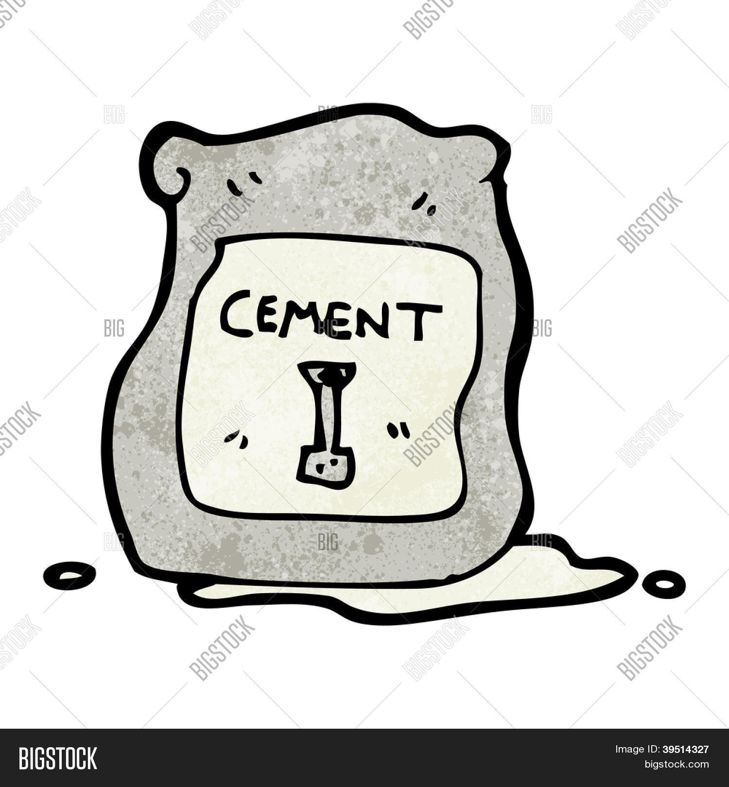 Bag Cement Cartoon Vector & Photo (Free Trial) | Bigstock