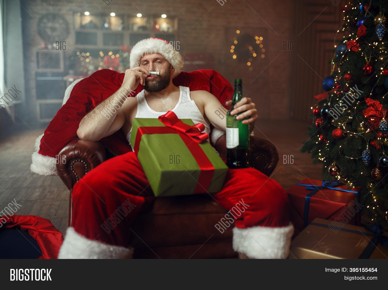 Bad Santa Drinking