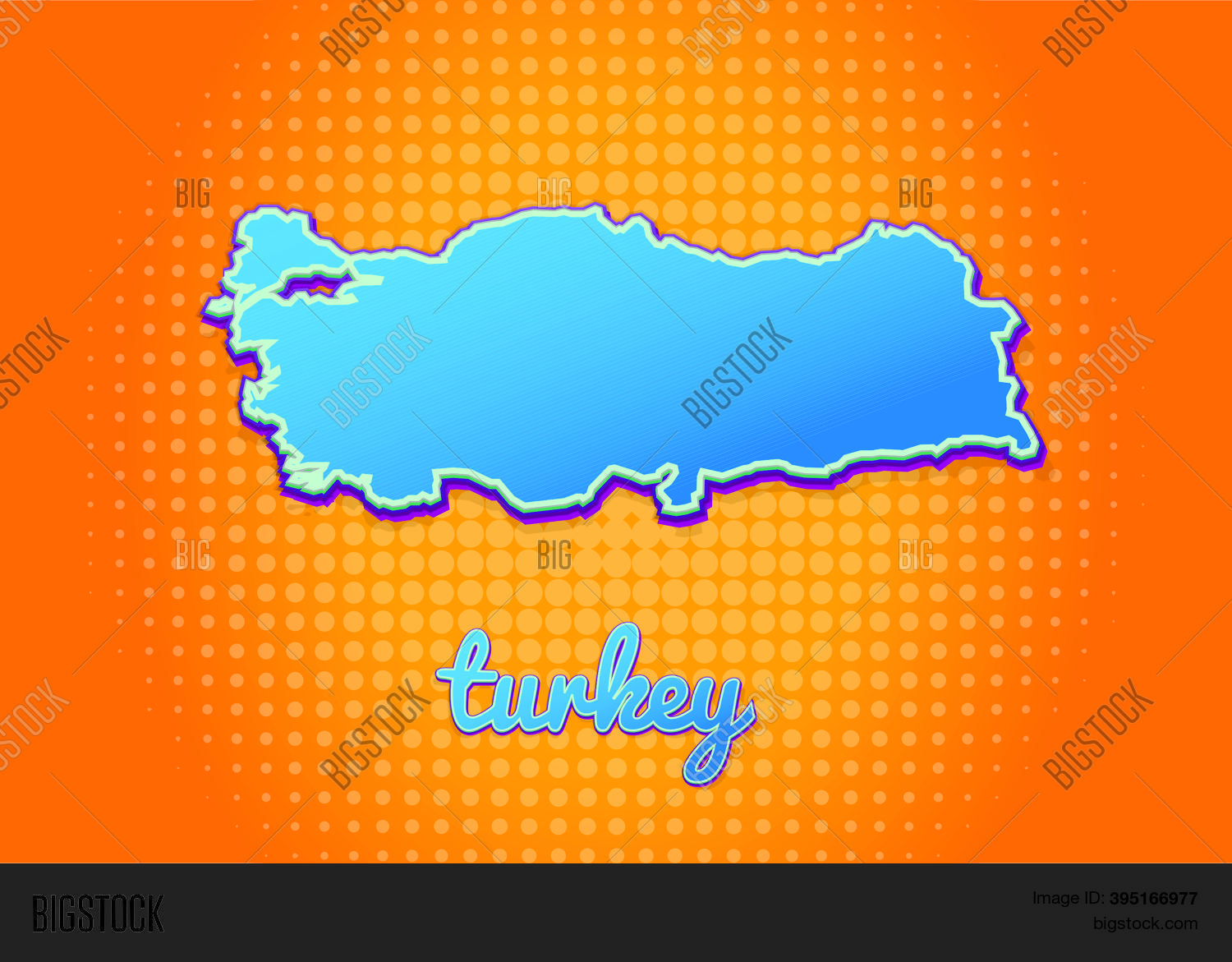 Retro Map Turkey Vector & Photo (Free Trial) | Bigstock