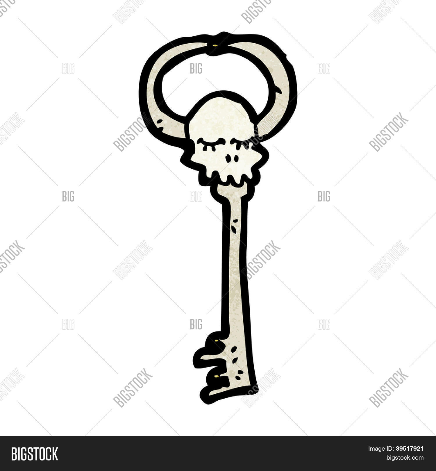 Cartoon Key Vector & Photo (Free Trial) | Bigstock