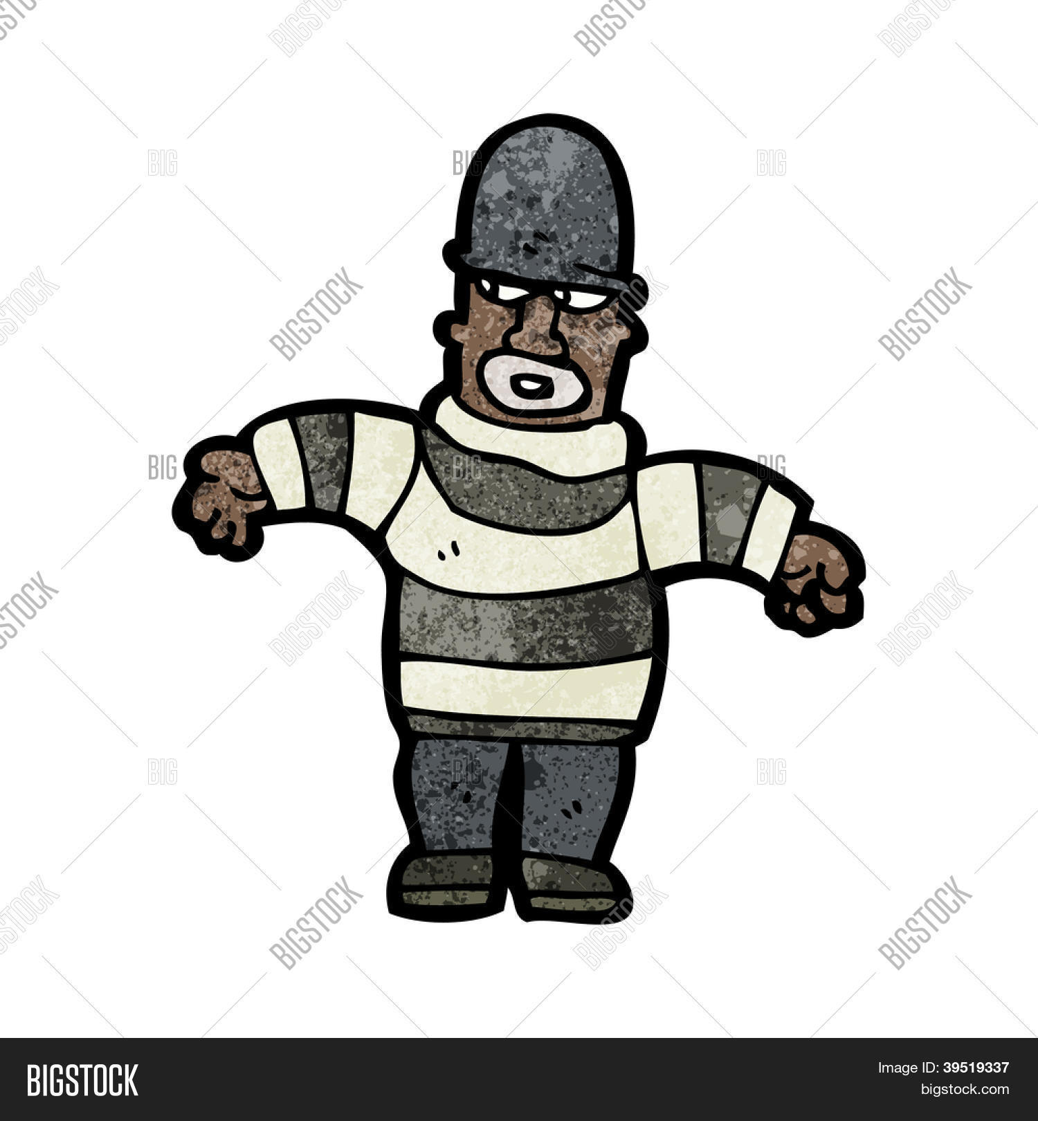 Cartoon Criminal Vector & Photo (Free Trial) | Bigstock