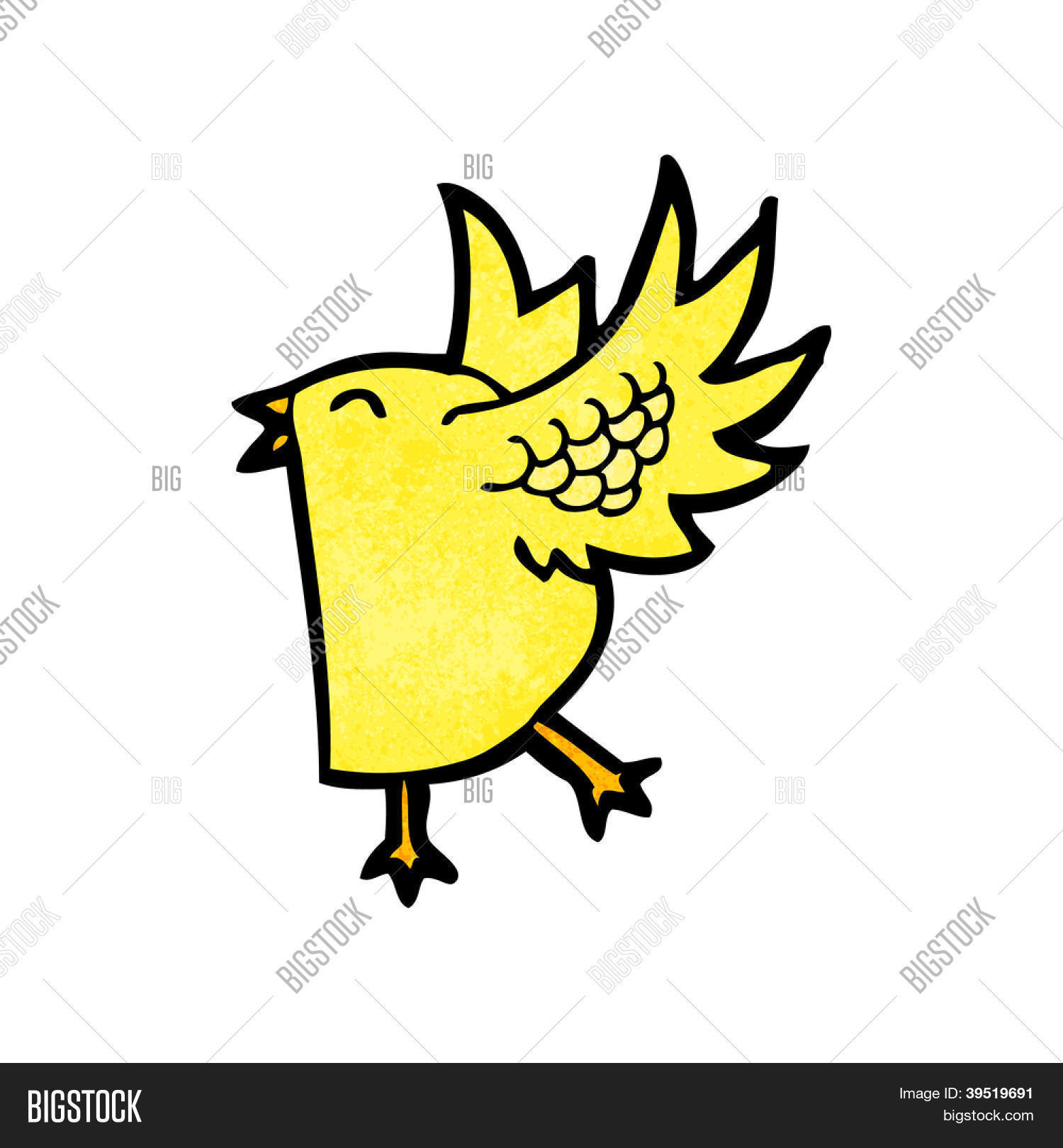 Flapping Bird Cartoon Vector & Photo (Free Trial) | Bigstock