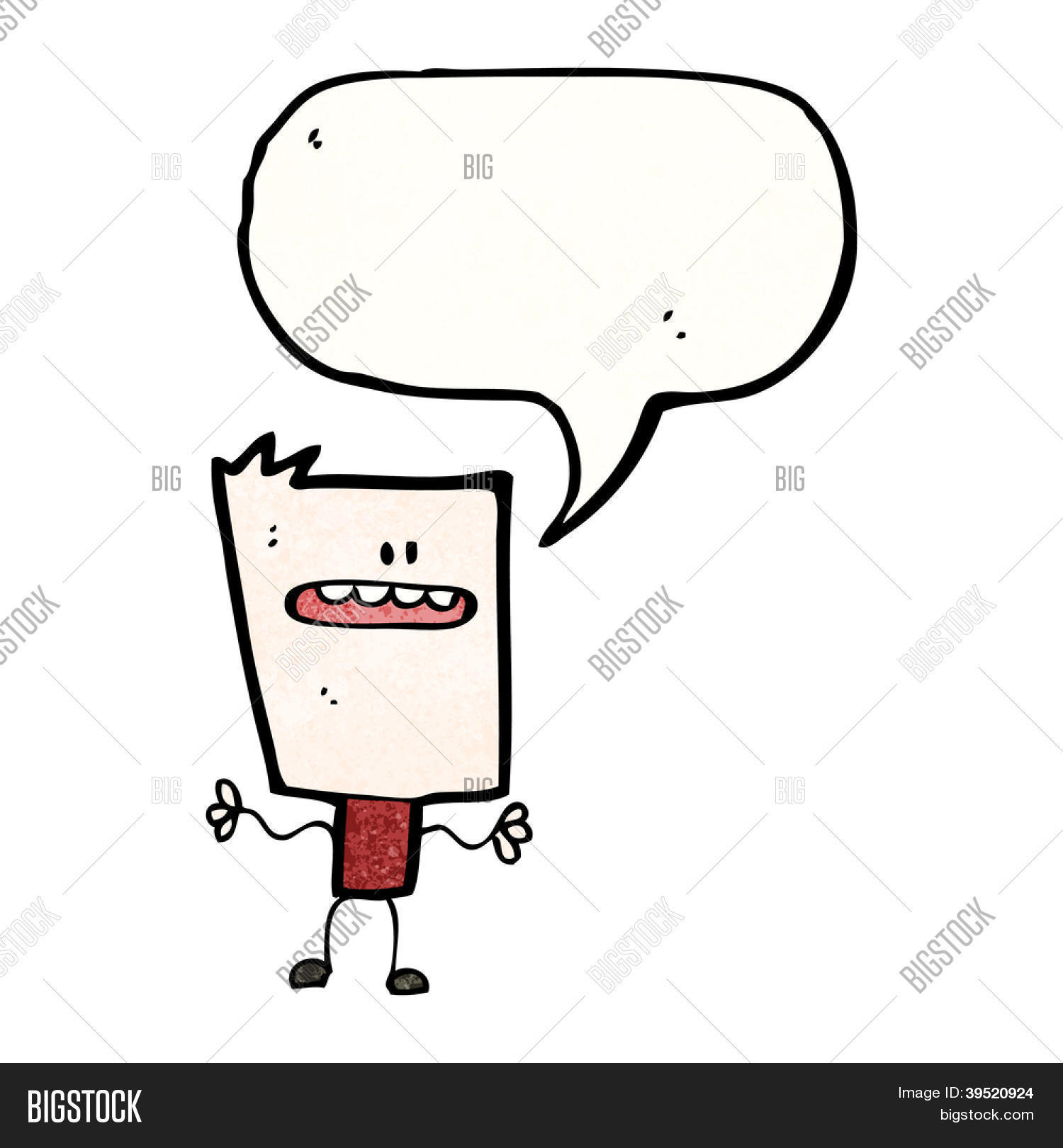 Cartoon Square Head Vector & Photo (Free Trial) | Bigstock