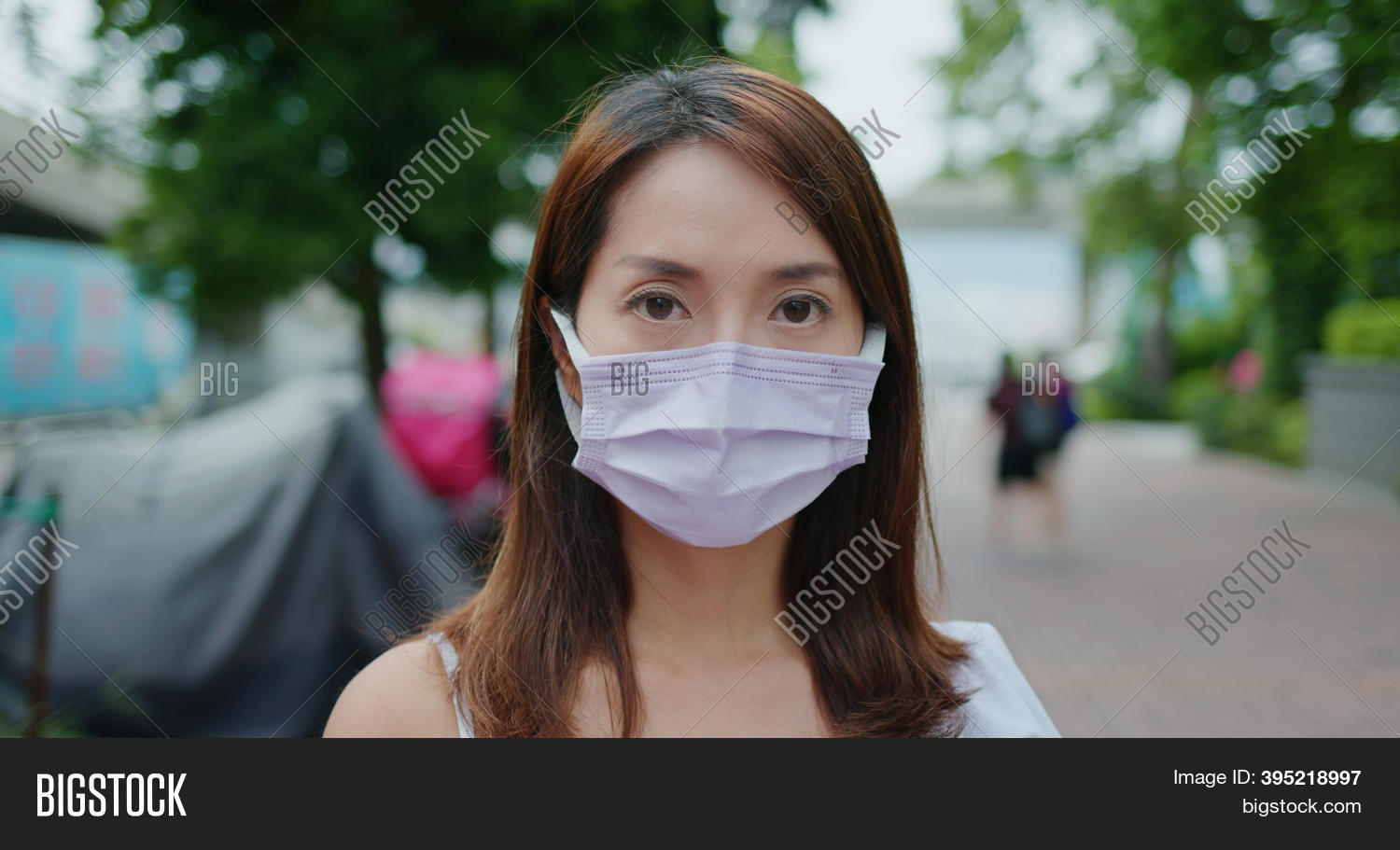 Woman Wear Face Mask Image & Photo (Free Trial) | Bigstock