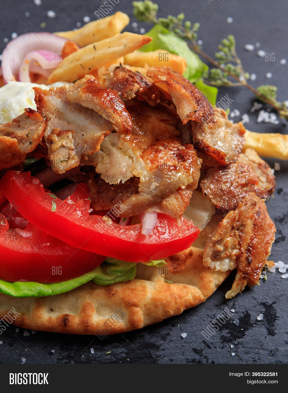 Gyros Grilled Meat Image & Photo (Free Trial) | Bigstock
