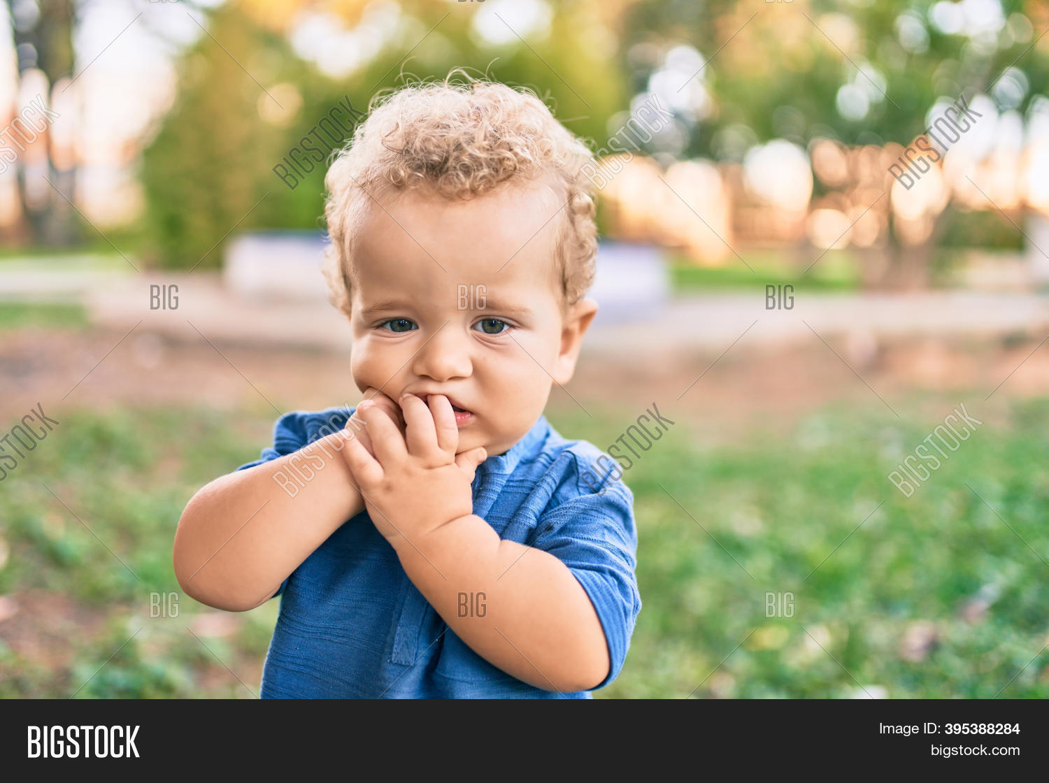 Sad Little Boy Putting Image & Photo (Free Trial) | Bigstock